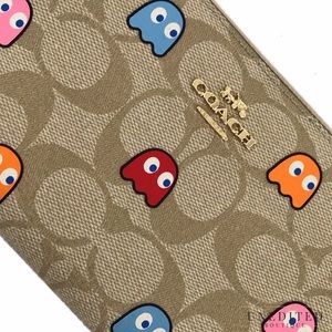 Coach | Bags | Nwt Coach Phone Wallet Signature Canvas Pacman | Poshmark